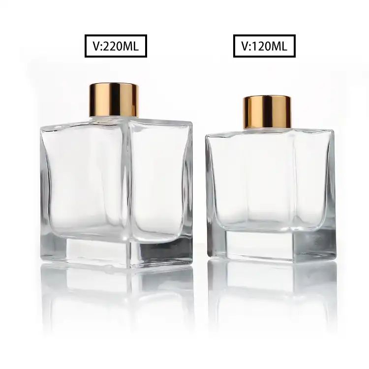 Wholesale 120ml/220ml Clear Flat Square Fragrance Reed Diffuser Empty ...