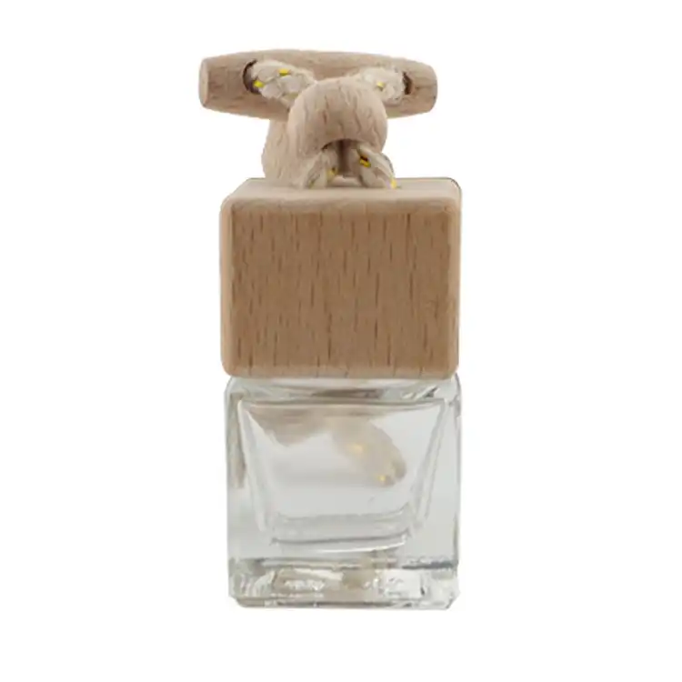 Wholesale 8ml Empty Clear Square Car Diffuser Perfume Glass Bottles ...