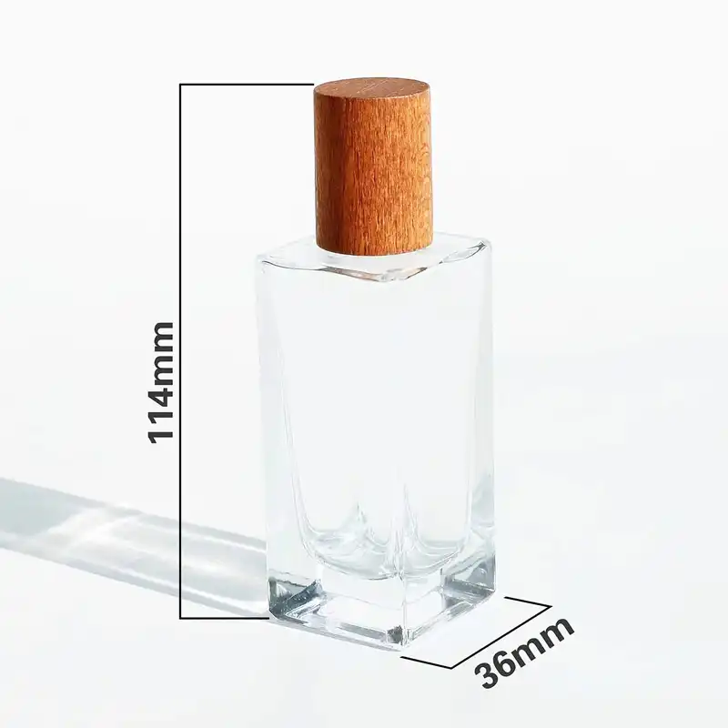 Wholesale Square 30ml 50ml 100ml Clear Glass Perfume Bottles With ...
