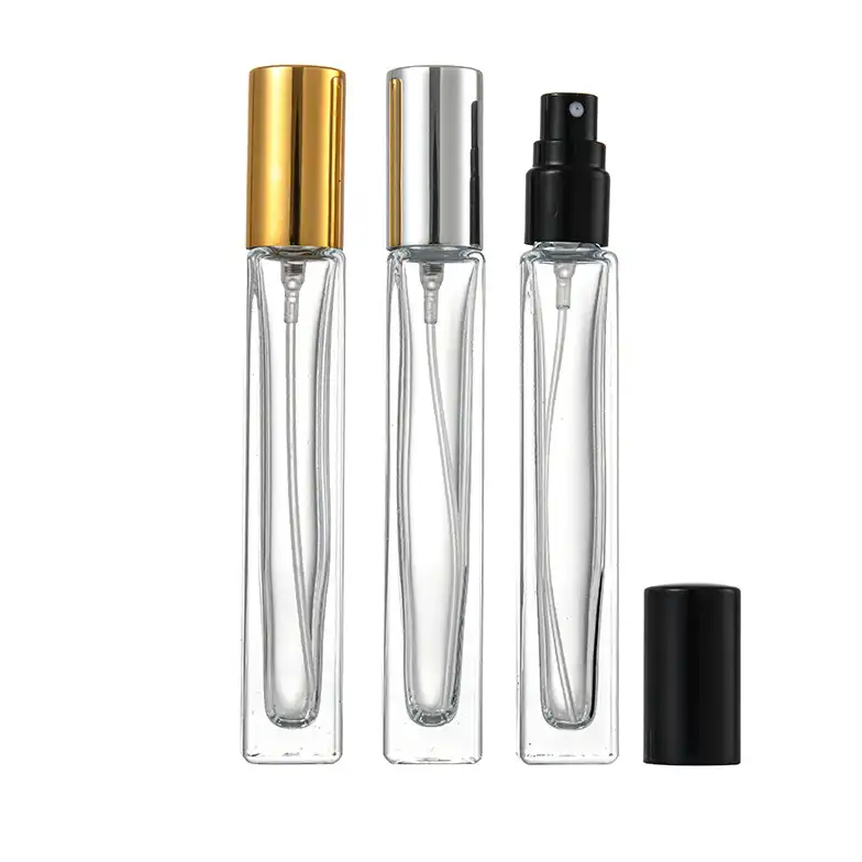 Wholesale Portable 10ml Square Shape Glass Perfume Bottles With Sprayer ...