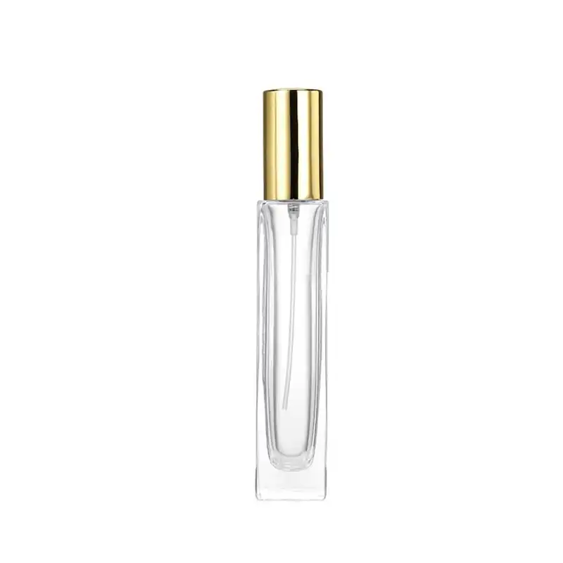 Wholesale 50ml Square Shape Glass Perfume Bottles With Sprayer Screw Lids