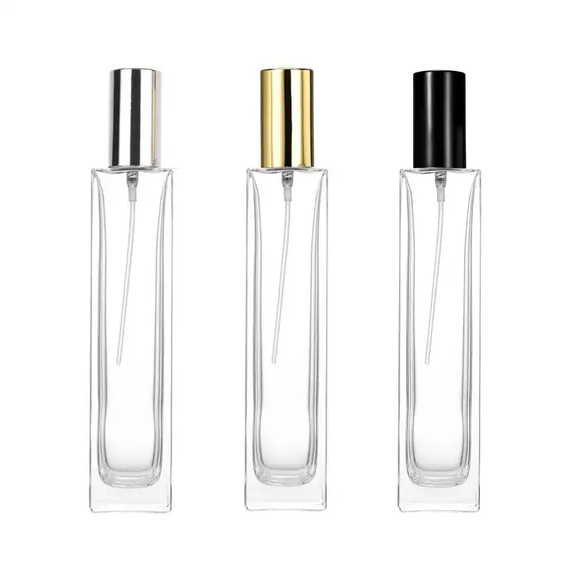 Wholesale 100ml Tall Square Shape Glass Perfume Bottles With Sprayer ...