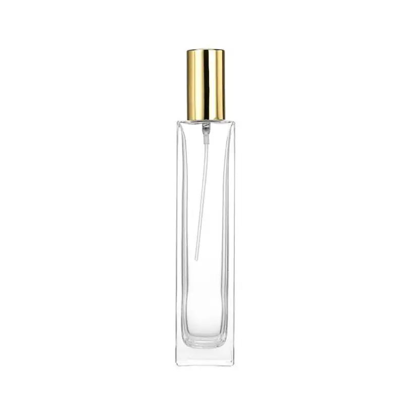 Wholesale 100ml Tall Square Shape Glass Perfume Bottles With Sprayer ...