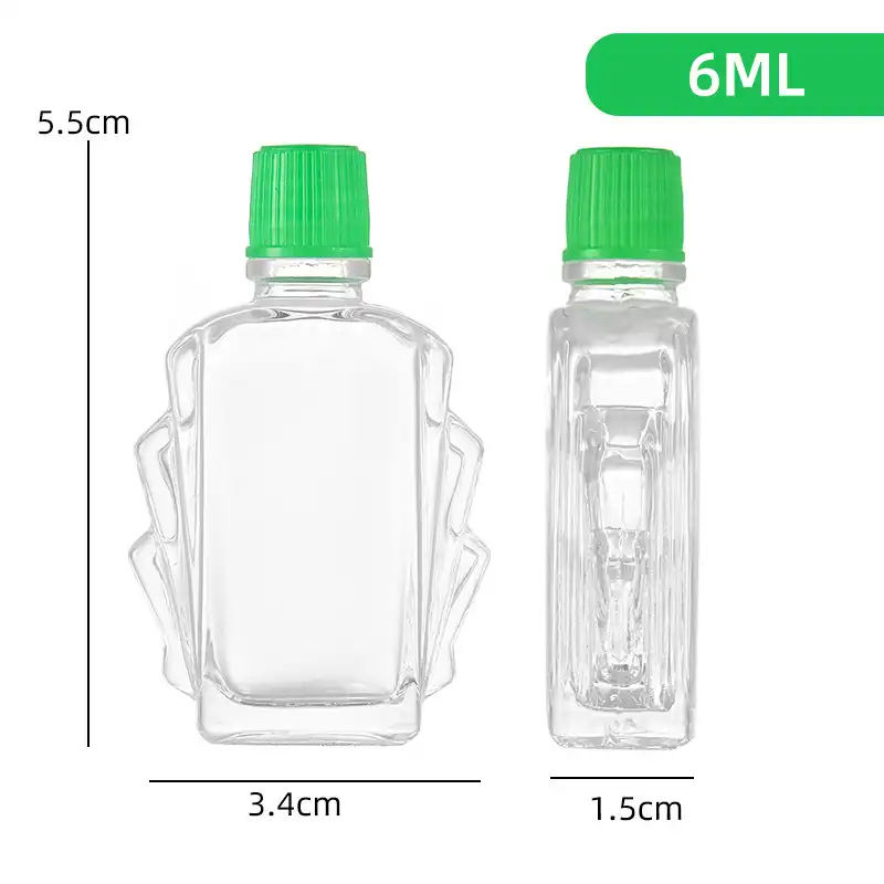 Wholesale 3ml 6ml 9ml 12ml Clear Medicated Oil Glass Bottles